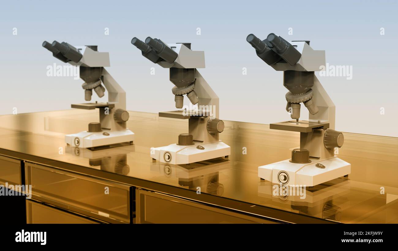 Optical light microscopes, illustration Stock Photo - Alamy