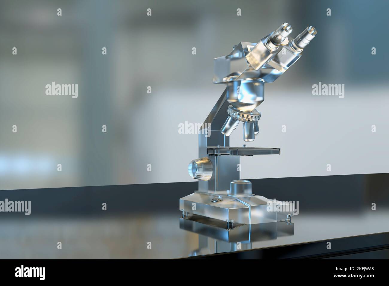 Optical light microscope, illustration Stock Photo - Alamy