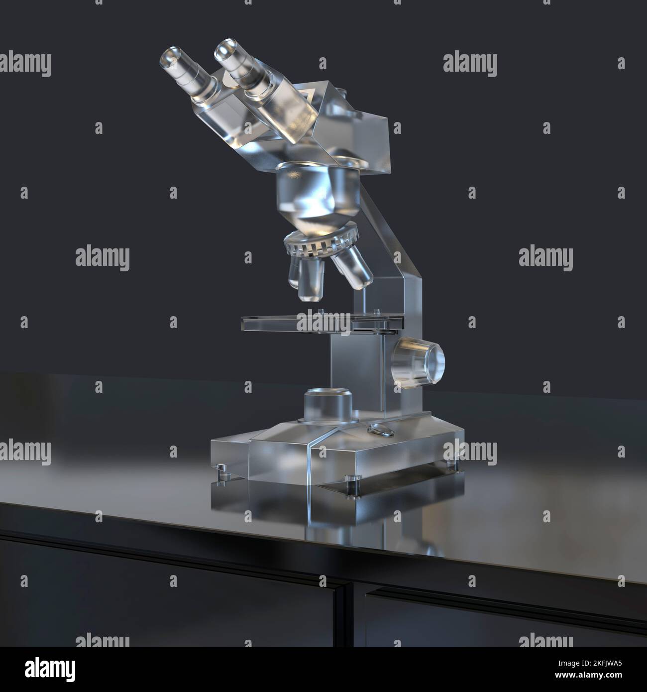 Optical light microscope, illustration Stock Photo - Alamy