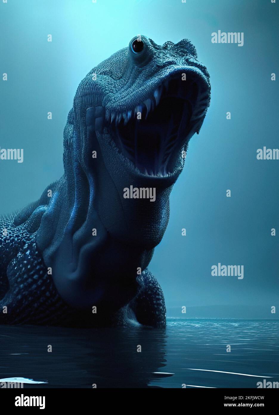 Loch Ness monster, illustration Stock Photo - Alamy