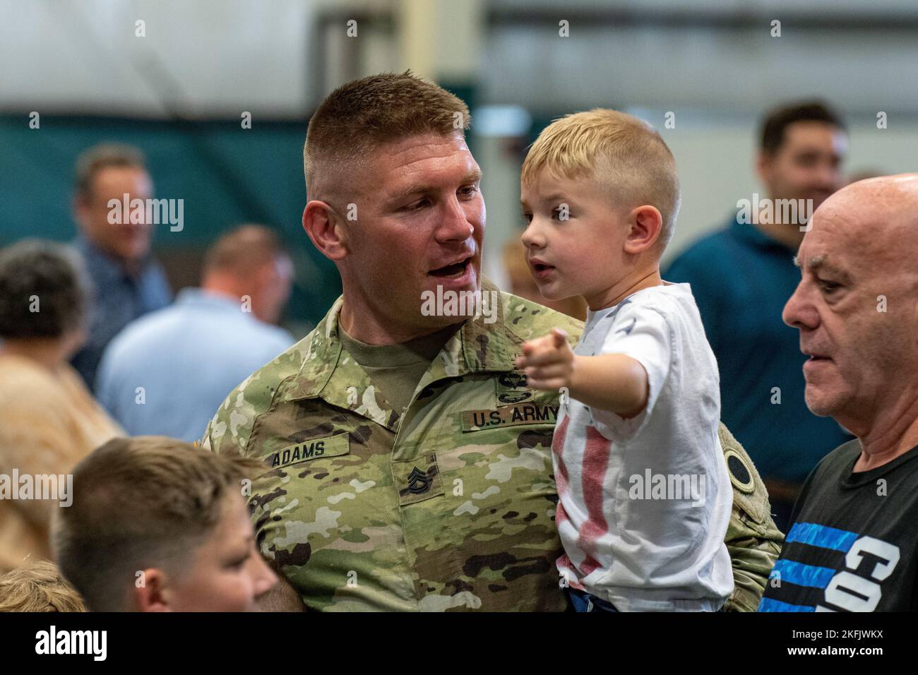 Sgt. 1st Class Matthew D. Adams, a platoon sergeant assigned to Company ...