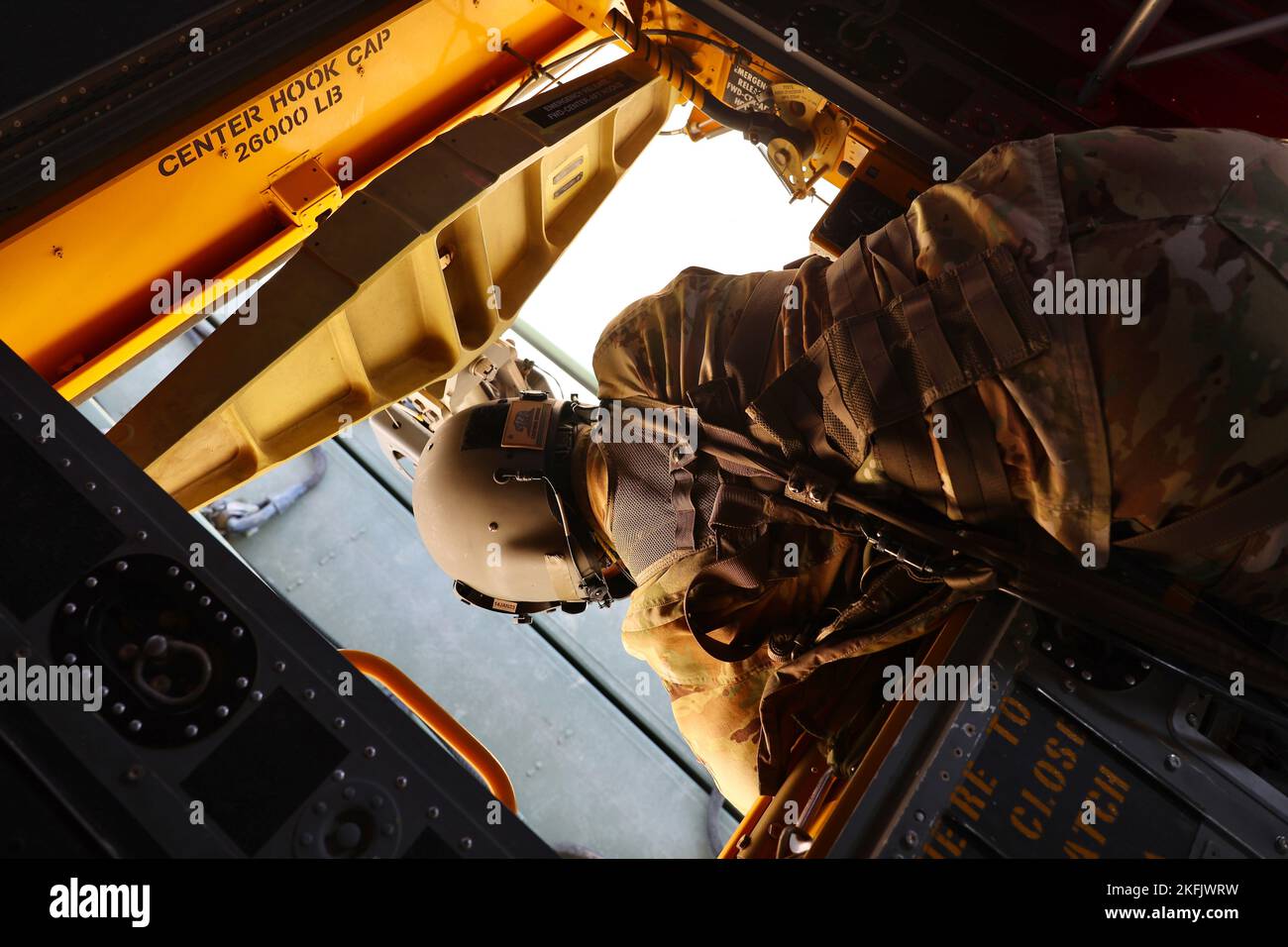 Soldiers from B Co. 3-2 General Support Aviation Battalion, 2nd Combat ...