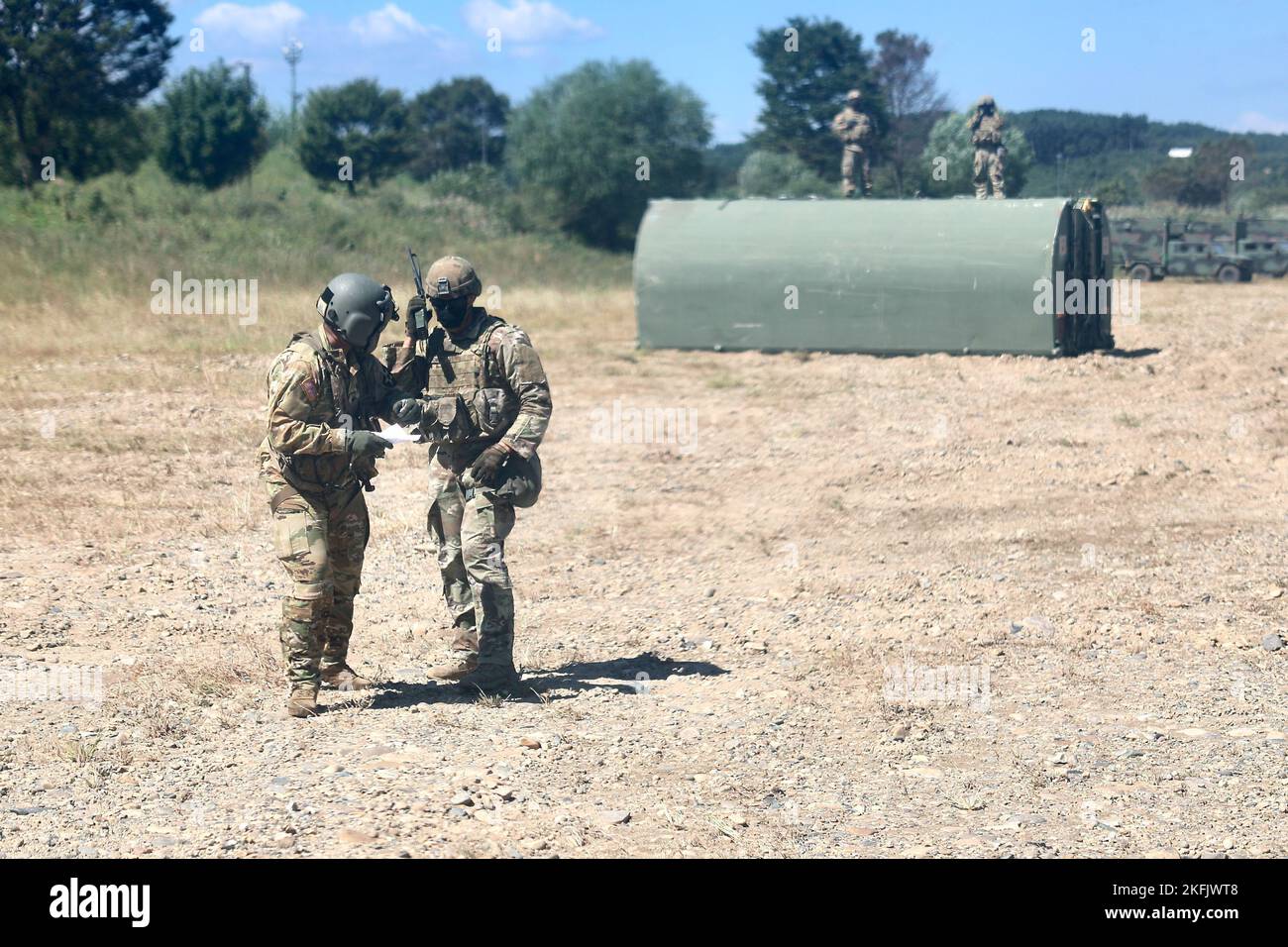 Soldiers from B Co. 3-2 General Support Aviation Battalion, 2nd Combat ...