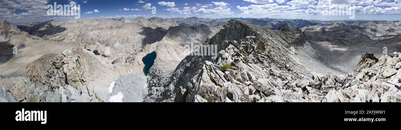panorama from the summit of Gemini Mountain in the John Muir Wilderness ...