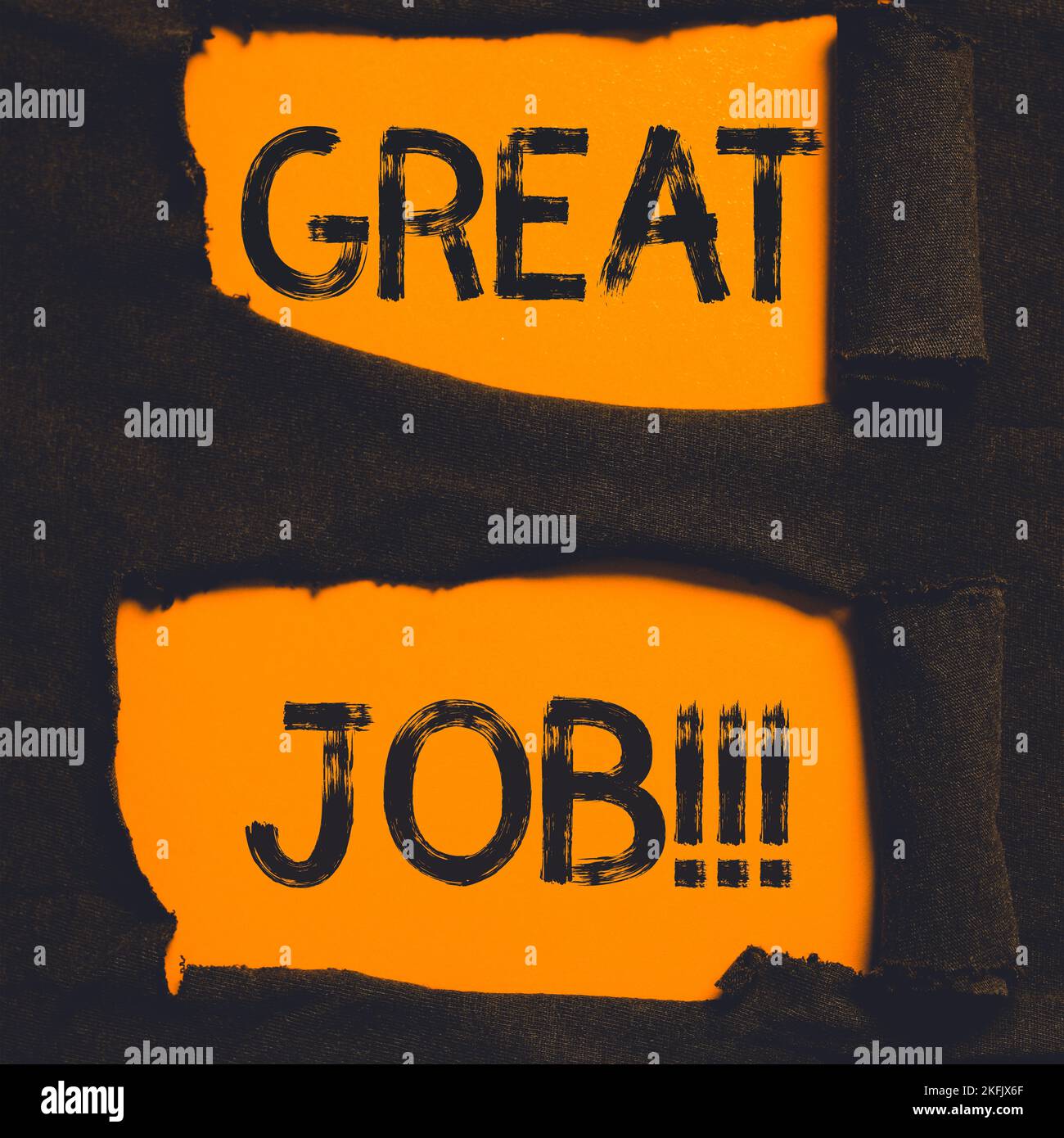 Hand writing sign Great Job. Internet Concept used praising someone for something they have done ...