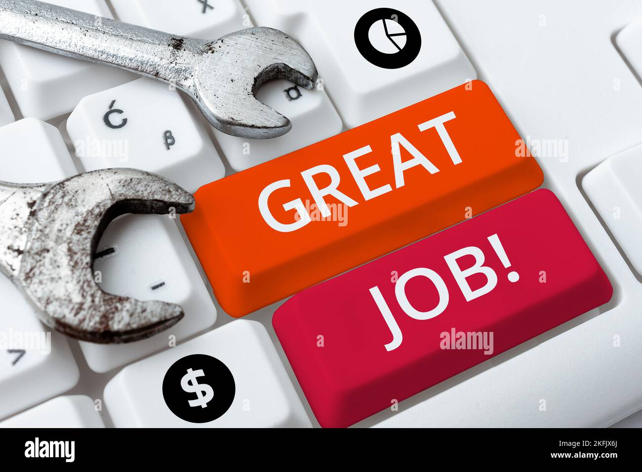 Conceptual display Great Job. Business showcase Excellent work Well done Good results Compliment ...