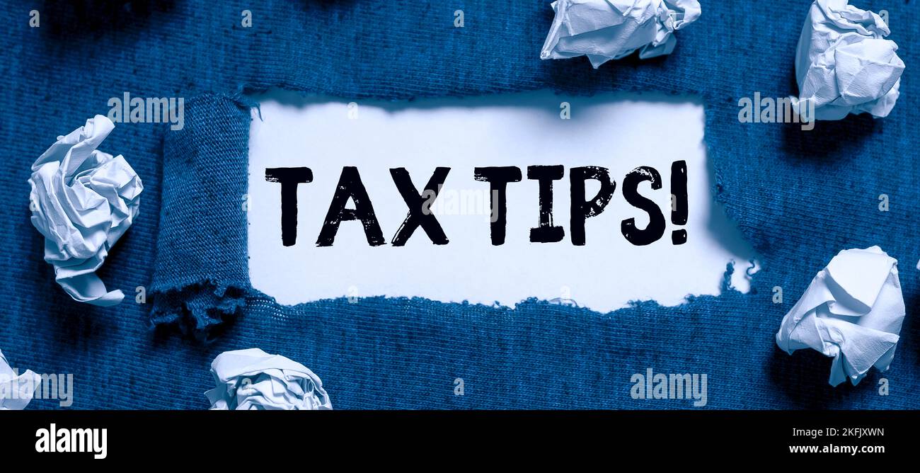 Conceptual display Tax Tips. Business idea Help Ideas for taxation ...