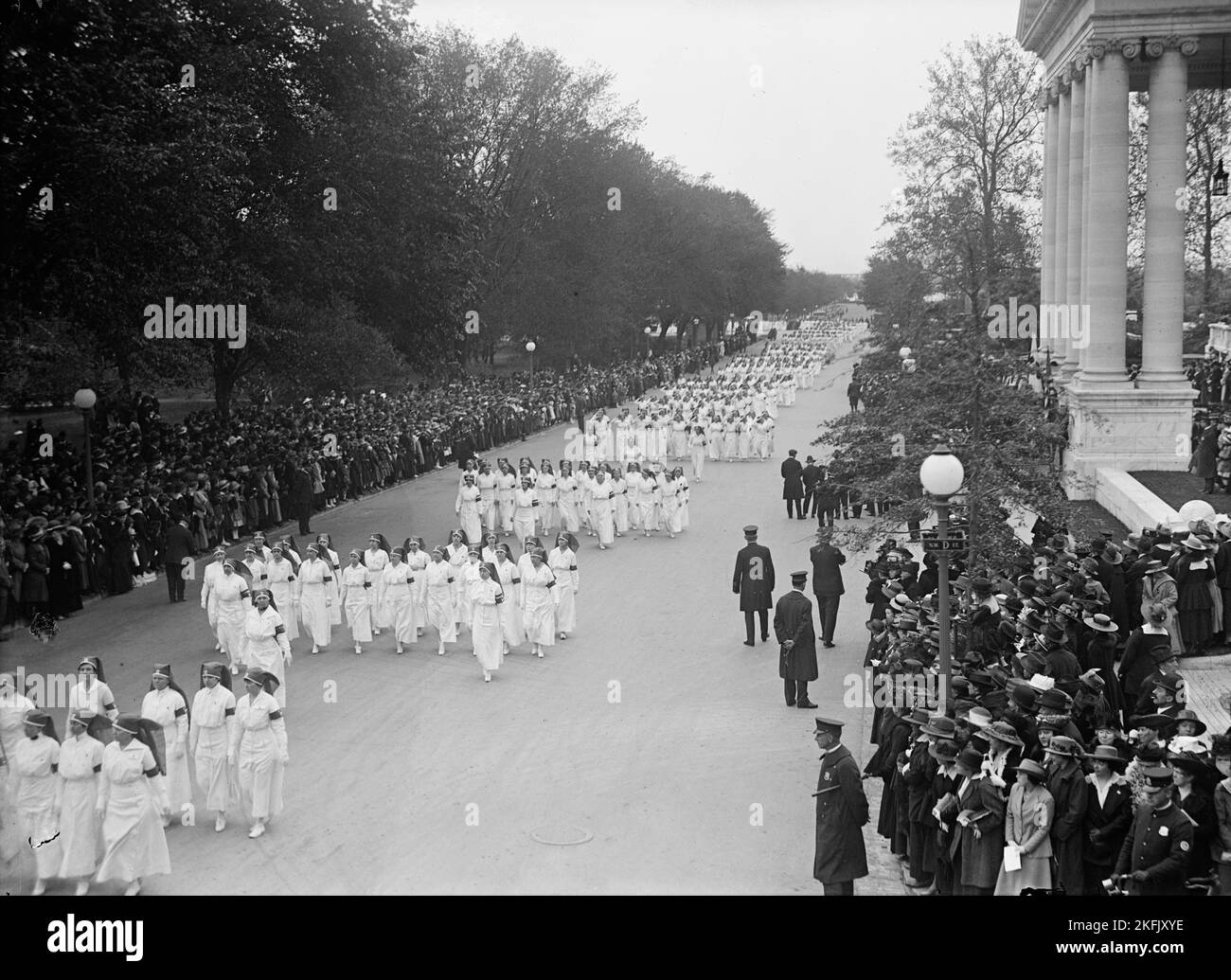 Red Cross, American - Dedication of Building. Nurses Parade And Motor ...