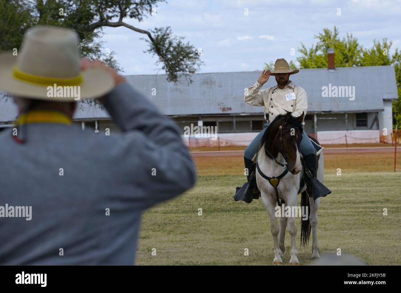 Jimmy Cantwell, the Fort Carson Mountain Color Guard (FCMCG) trainer ...