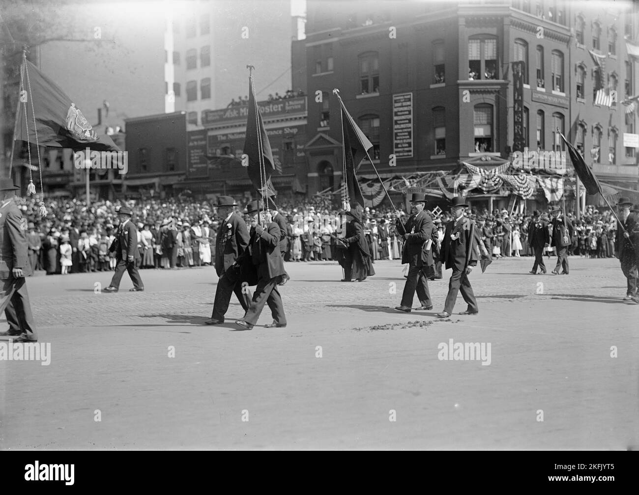 Walking in a parade Black and White Stock Photos & Images - Alamy