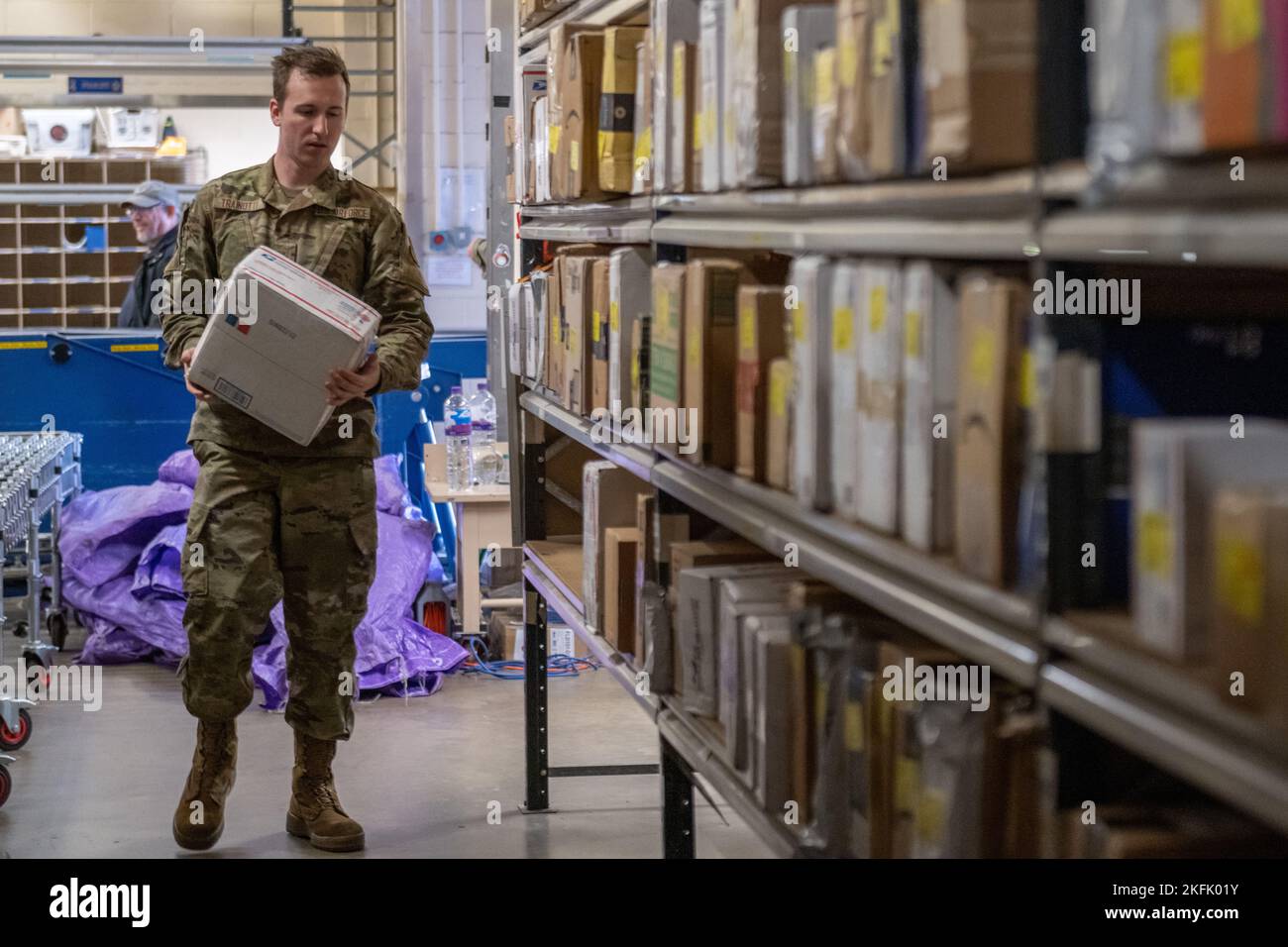 U.S. Air Force Airman Nicholas Trainotti, 100th Force Support Squadron ...