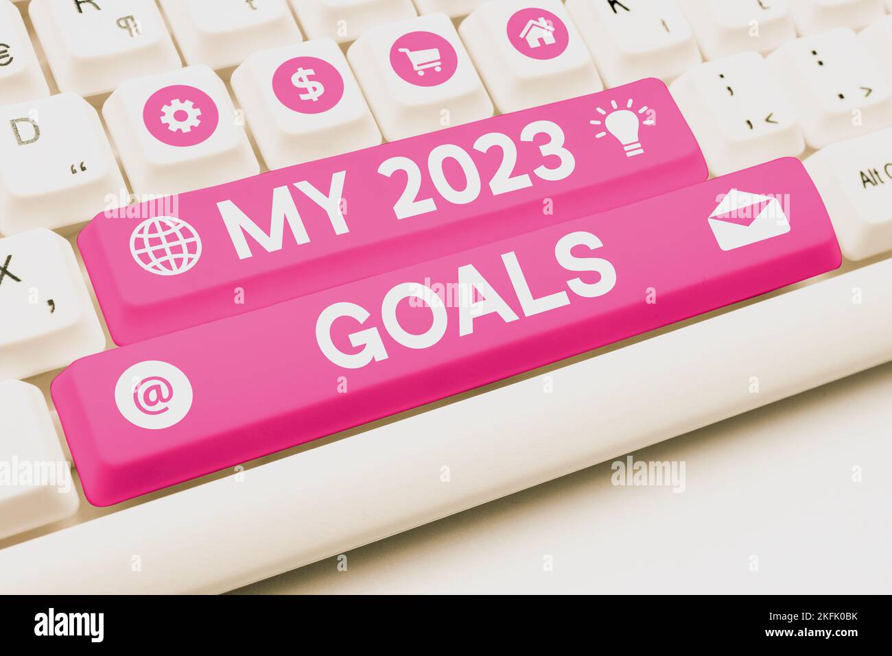 Text caption presenting My 2023 Goals. Business idea setting up ... Text caption presenting My 2023 Goals. Business idea setting up ...