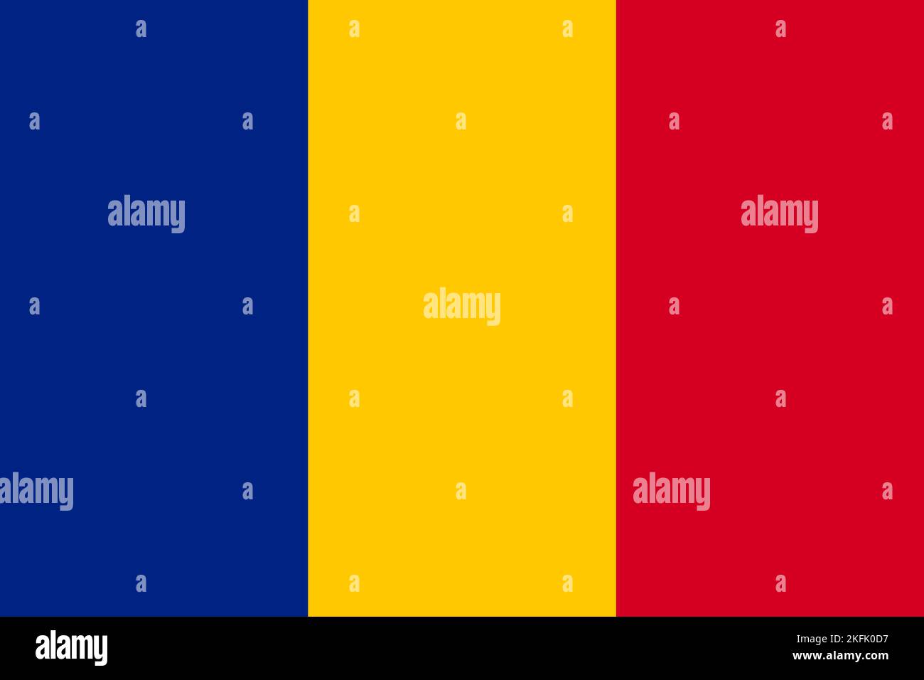 Chad flag. Chadian national banner and patriotic symbol. Official ...