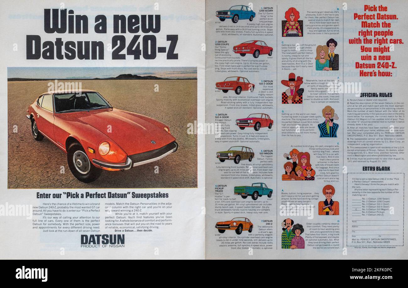 Vintage 18 June 1971 "Life" magazine advert, USA Stock Photo - Alamy