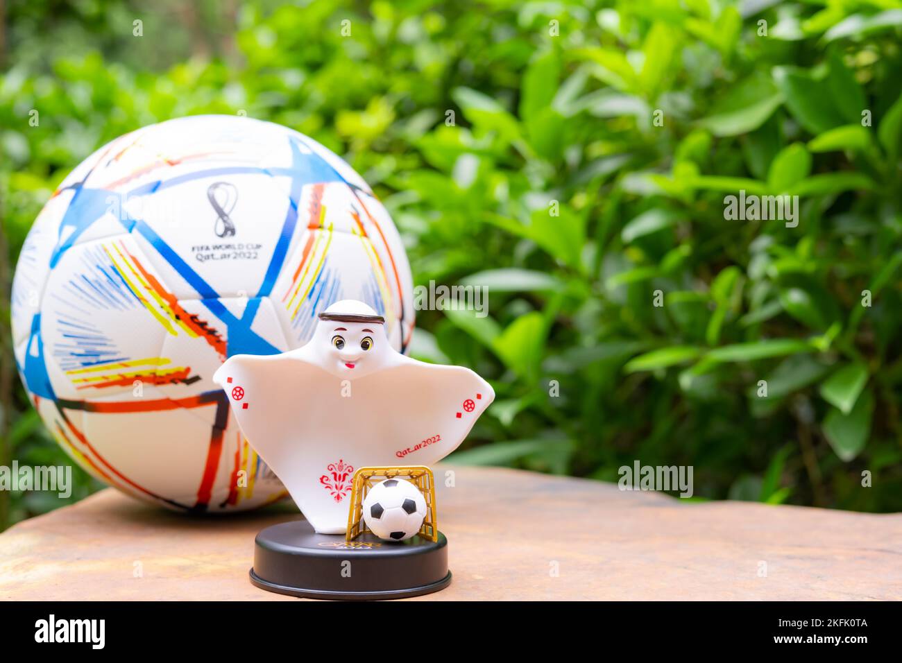 ZHONGSHAN China-November 19,2022:Legend the Bigfoot for The FIFA World ...