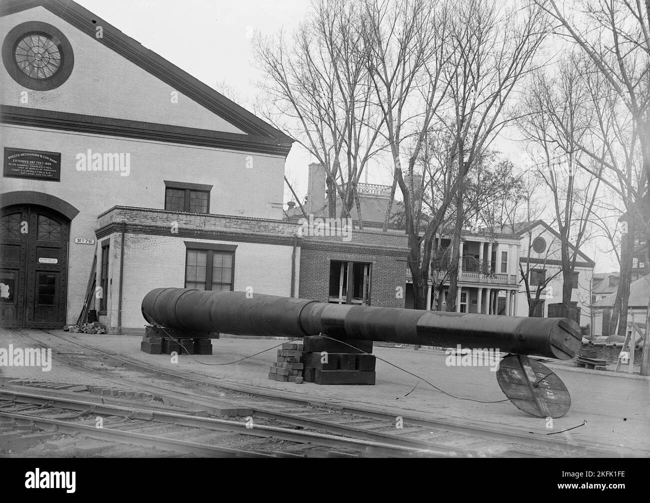 Navy Yard, U.S., Washington - 14 Inch Guns, Ready To Go To Proving ...