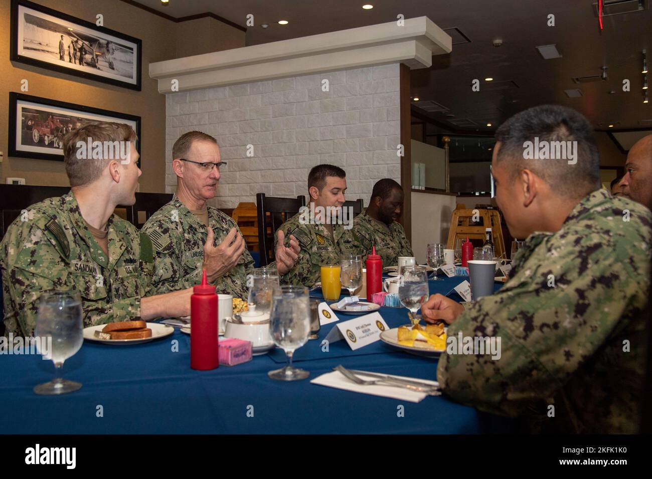 Vice Adm. Yancy Lindsey, Commander, Navy Installations Command, speaks ...