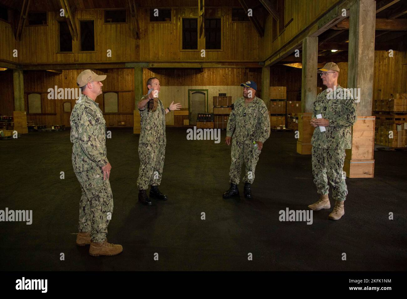 Vice Adm. Yancy Lindsey, Commander, Navy Installations Command receives ...