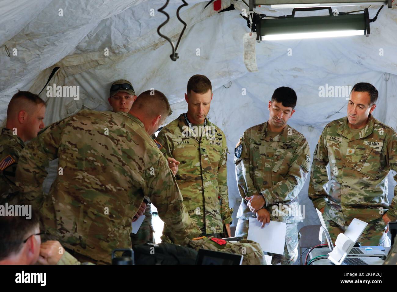 Col. Chris Stelle (Center), U.S. Army Central intelligence operations ...