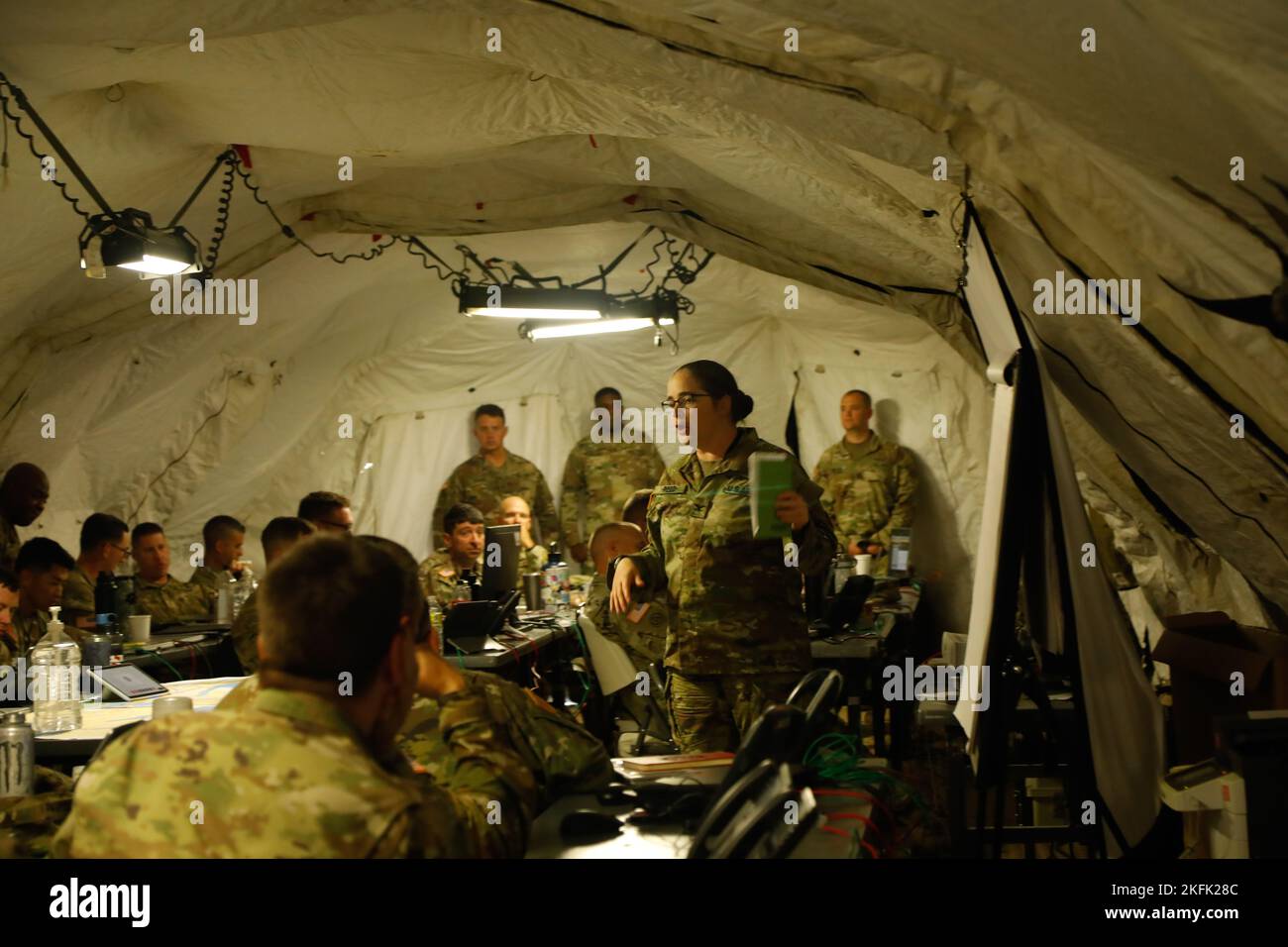 Col. Jennifer Reed, U.S. Army Central Chief of Operations, discusses ...