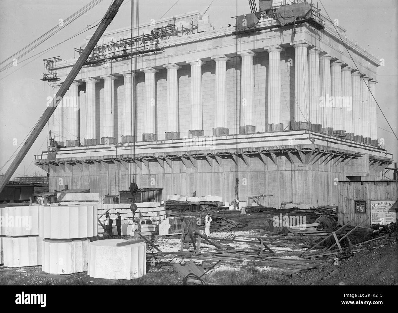 Lincoln Memorial - Under Construction, 1915 Stock Photo - Alamy