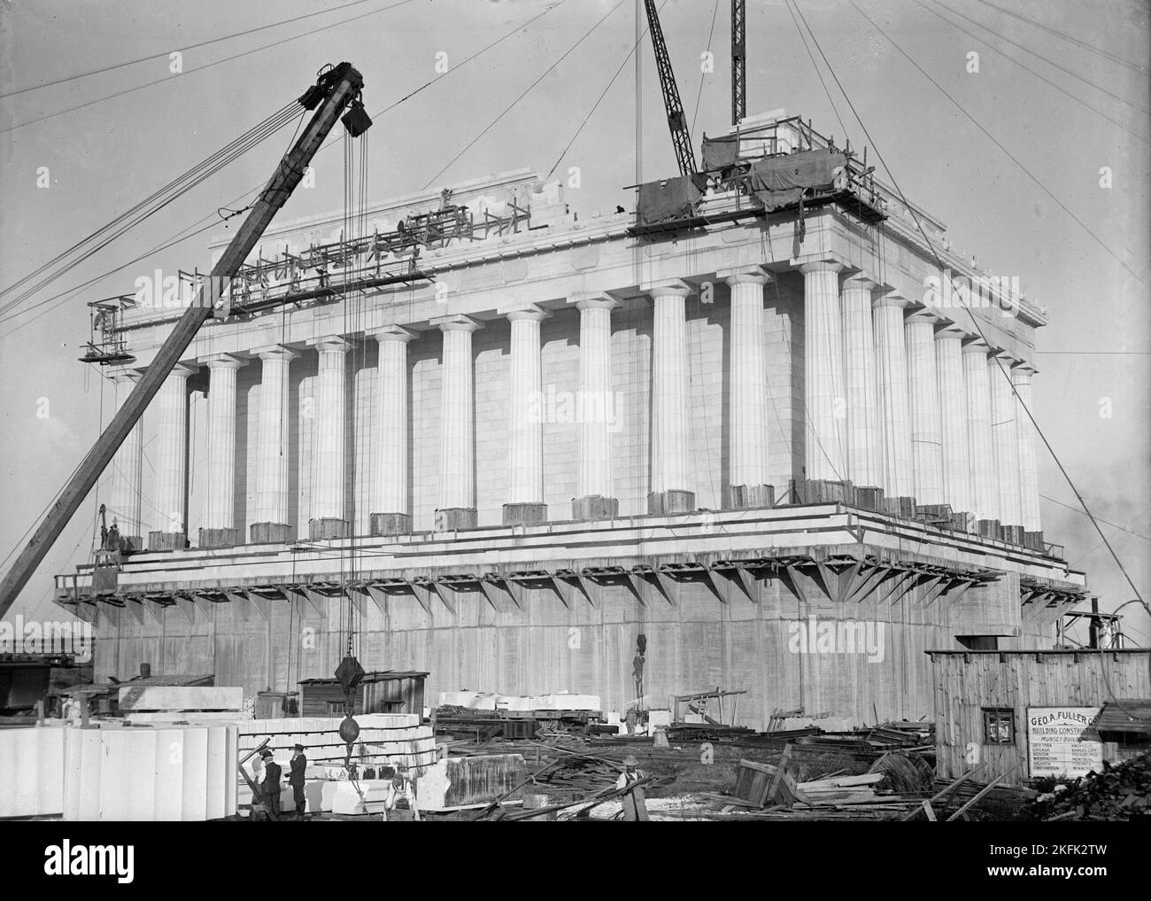 Lincoln Memorial - Under Construction, 1914 Stock Photo - Alamy