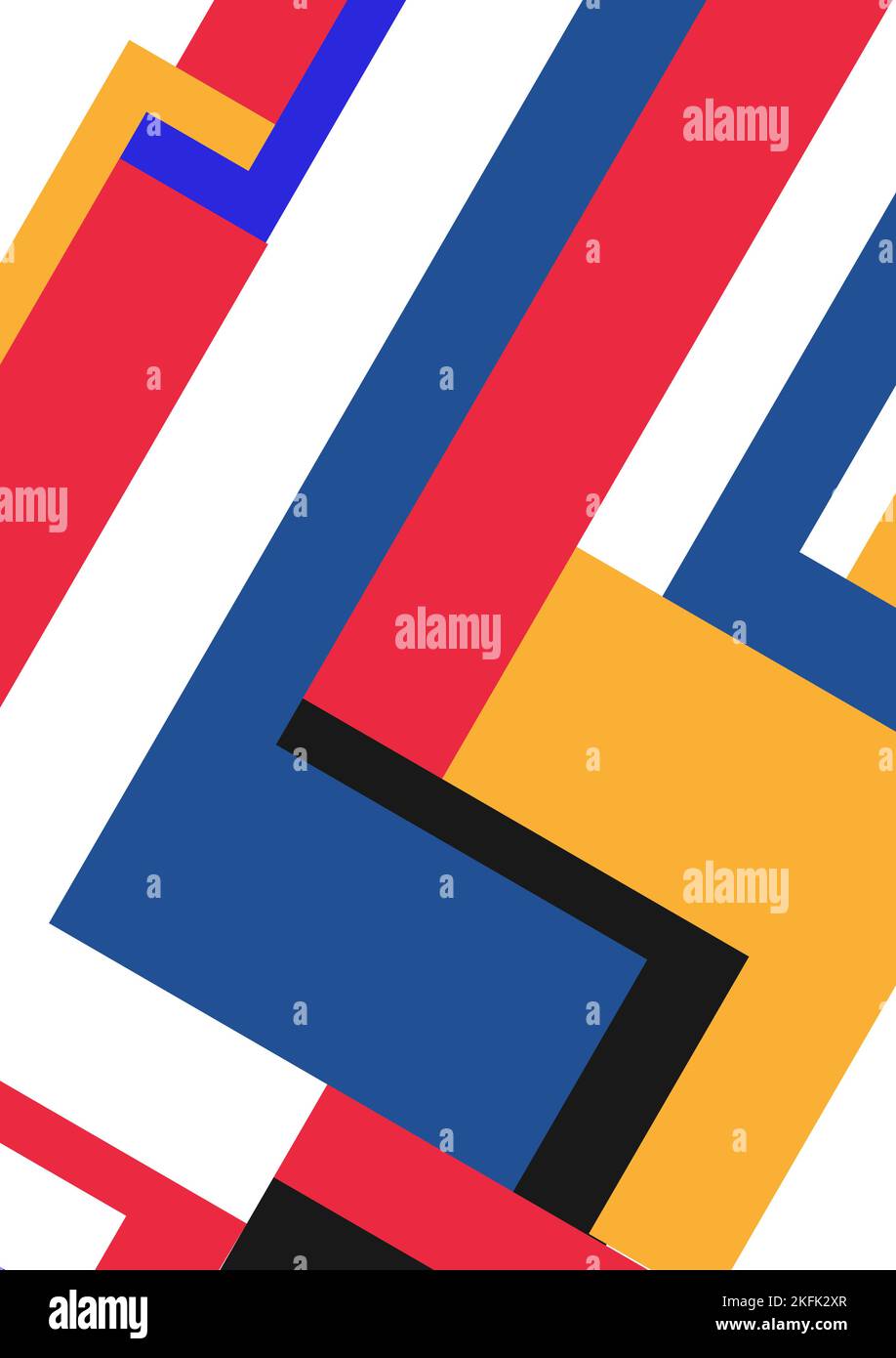 Modern pattern. Mosaic of shapes and color Stock Vector Image & Art - Alamy