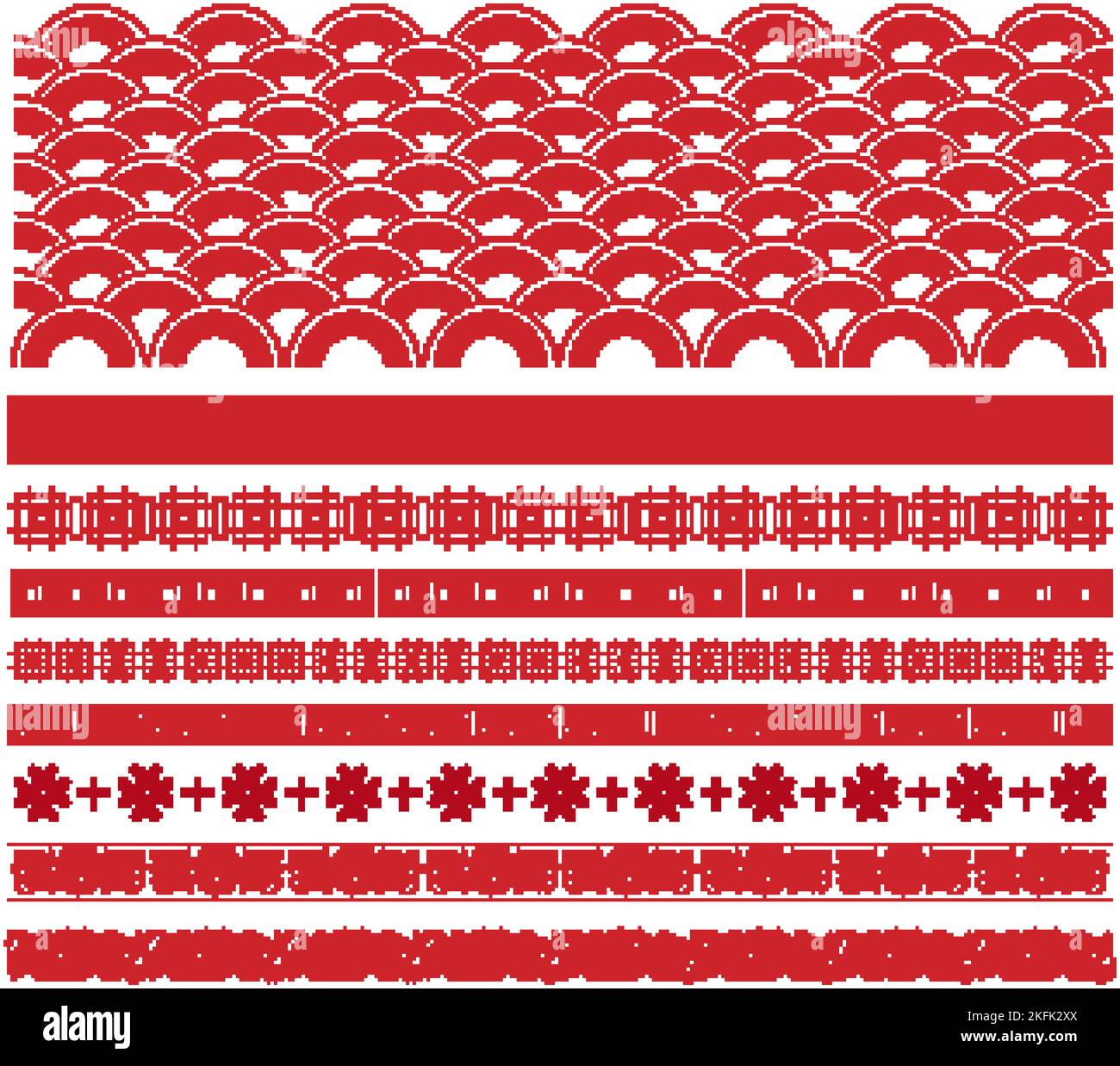 Set of Chinese border lines illustration Stock Vector Image & Art - Alamy