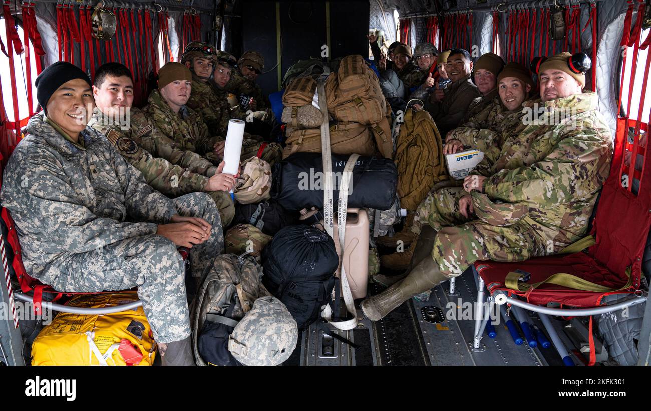 Soldiers and Airmen of Joint Task Force-Nome standby for departure for ...