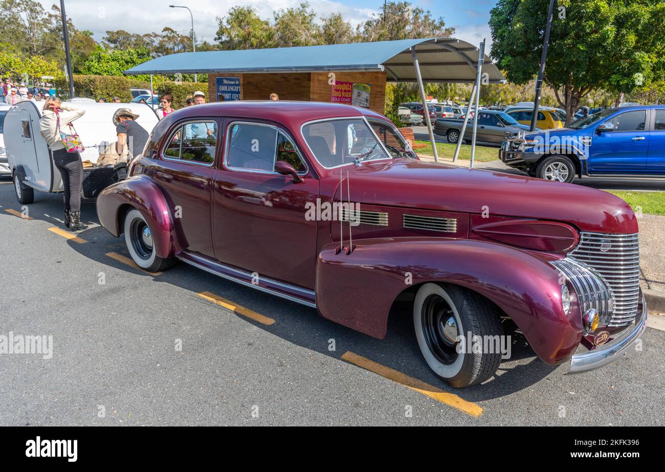 1940 series 70 Cadillac heavily customised at the Cooly Rocks On retro ...