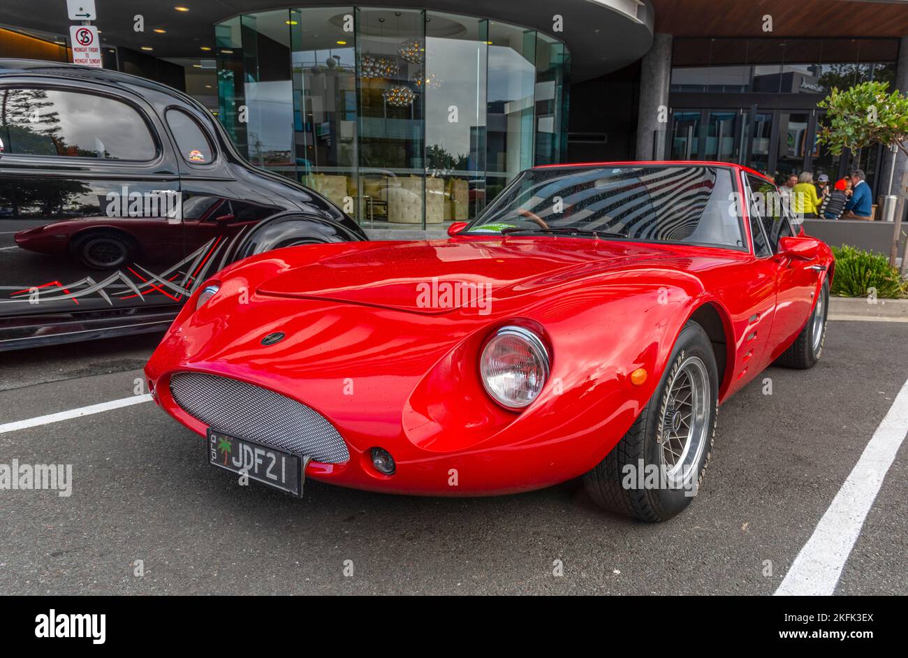 Australian Bolwell Nagari in red at the Cooly Rocks On retro festival ...