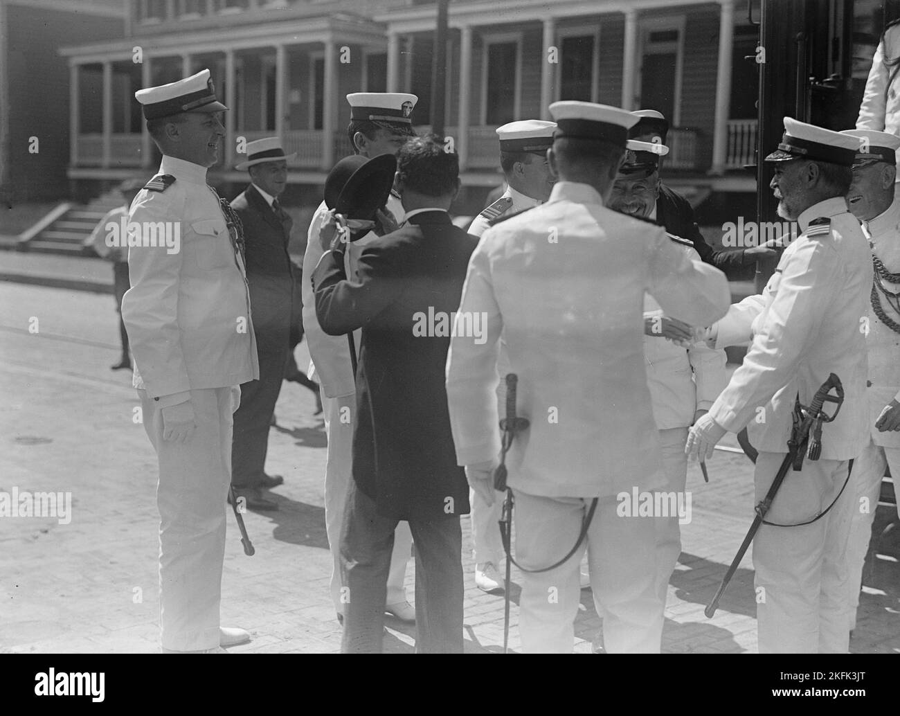 Japanese Mission To U.S. - Visit To Naval Academy, 1917 Stock Photo - Alamy