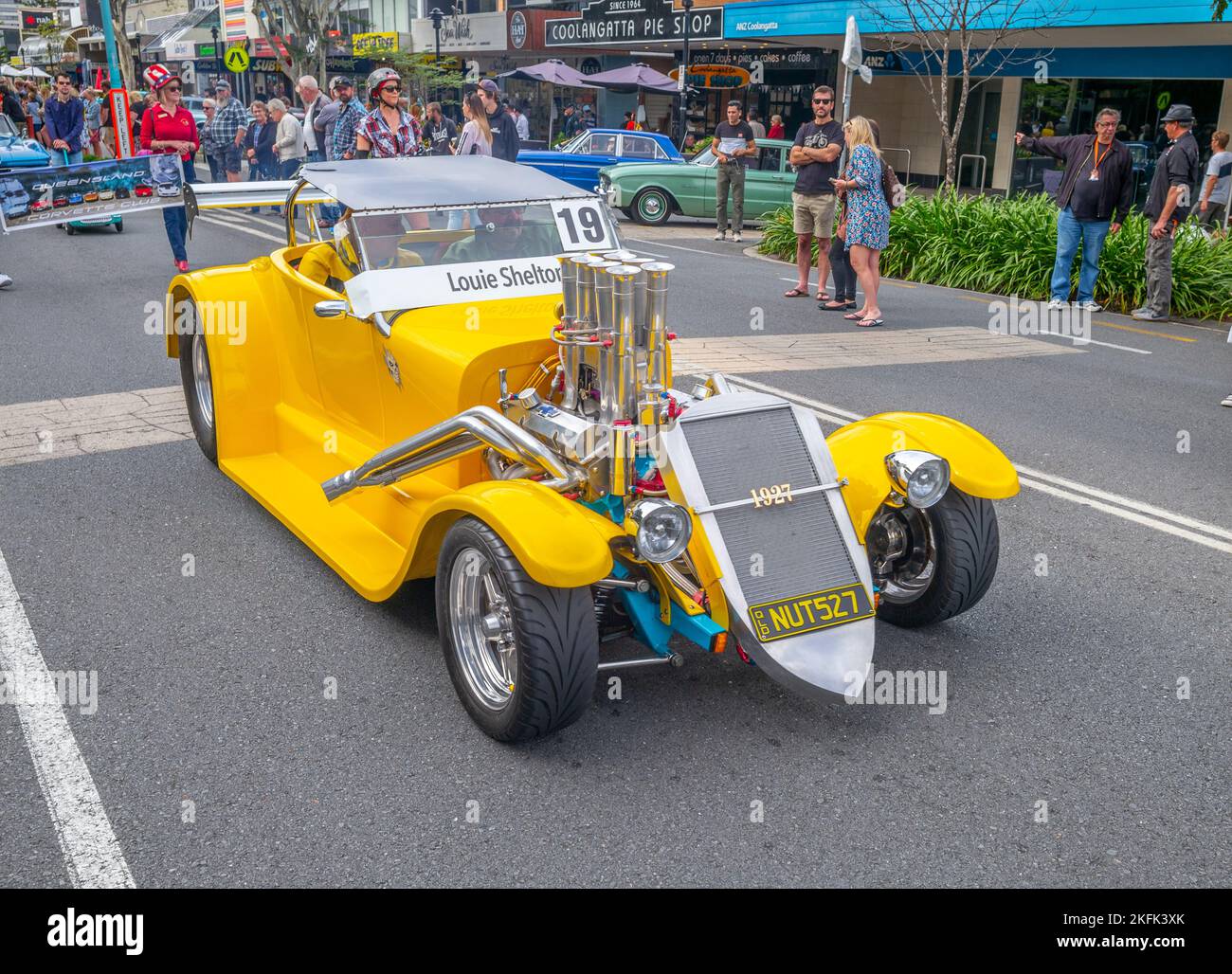 customised hot rod at Cooly Rocks On at Coolangatta, gold coast ...