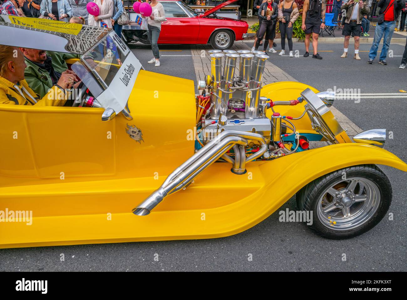 customised hot rod at Cooly Rocks On at Coolangatta, gold coast ...