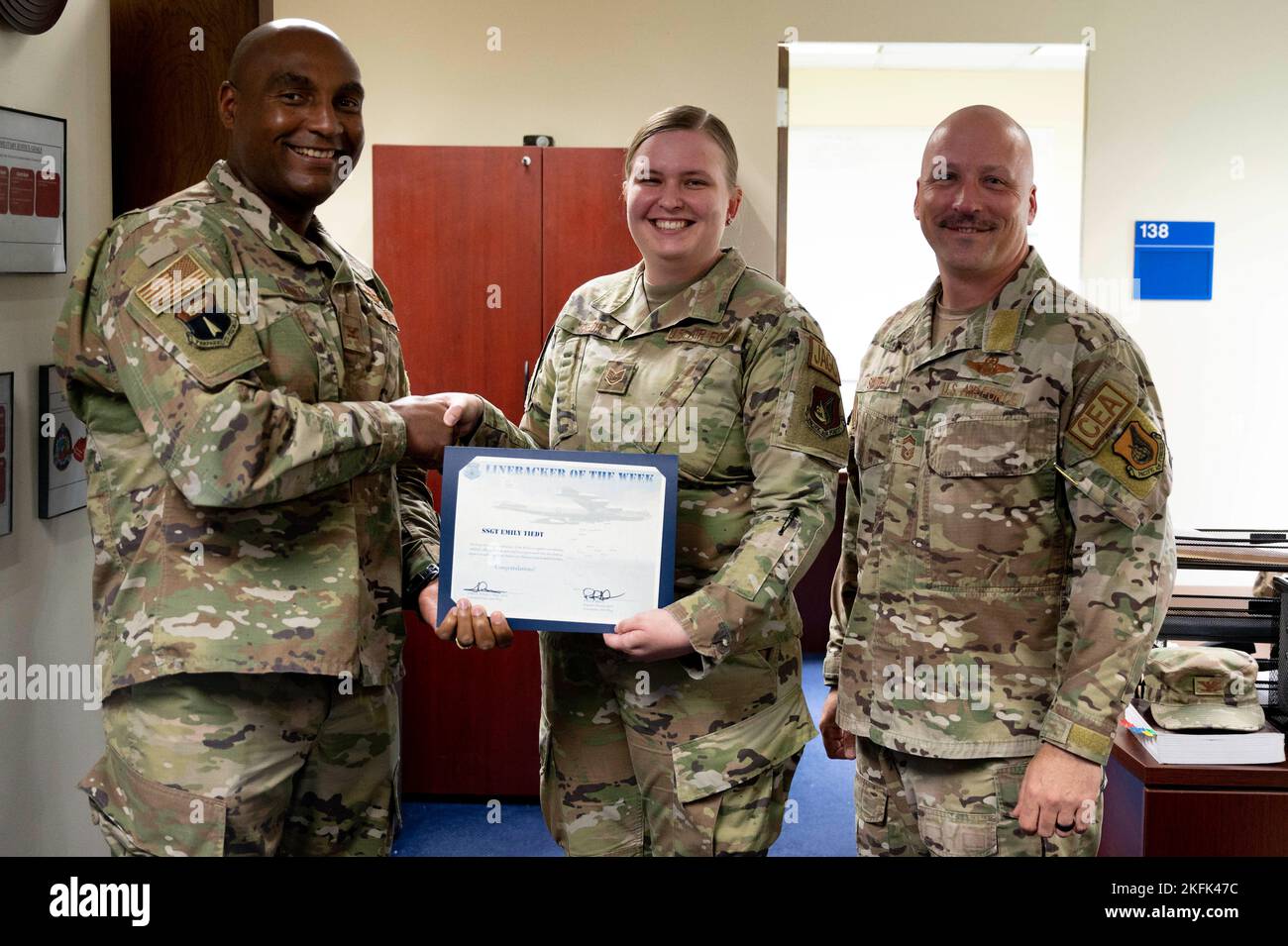 U.S. Air Force Staff Sgt. Emily Tiedt, the noncommissioned officer in ...