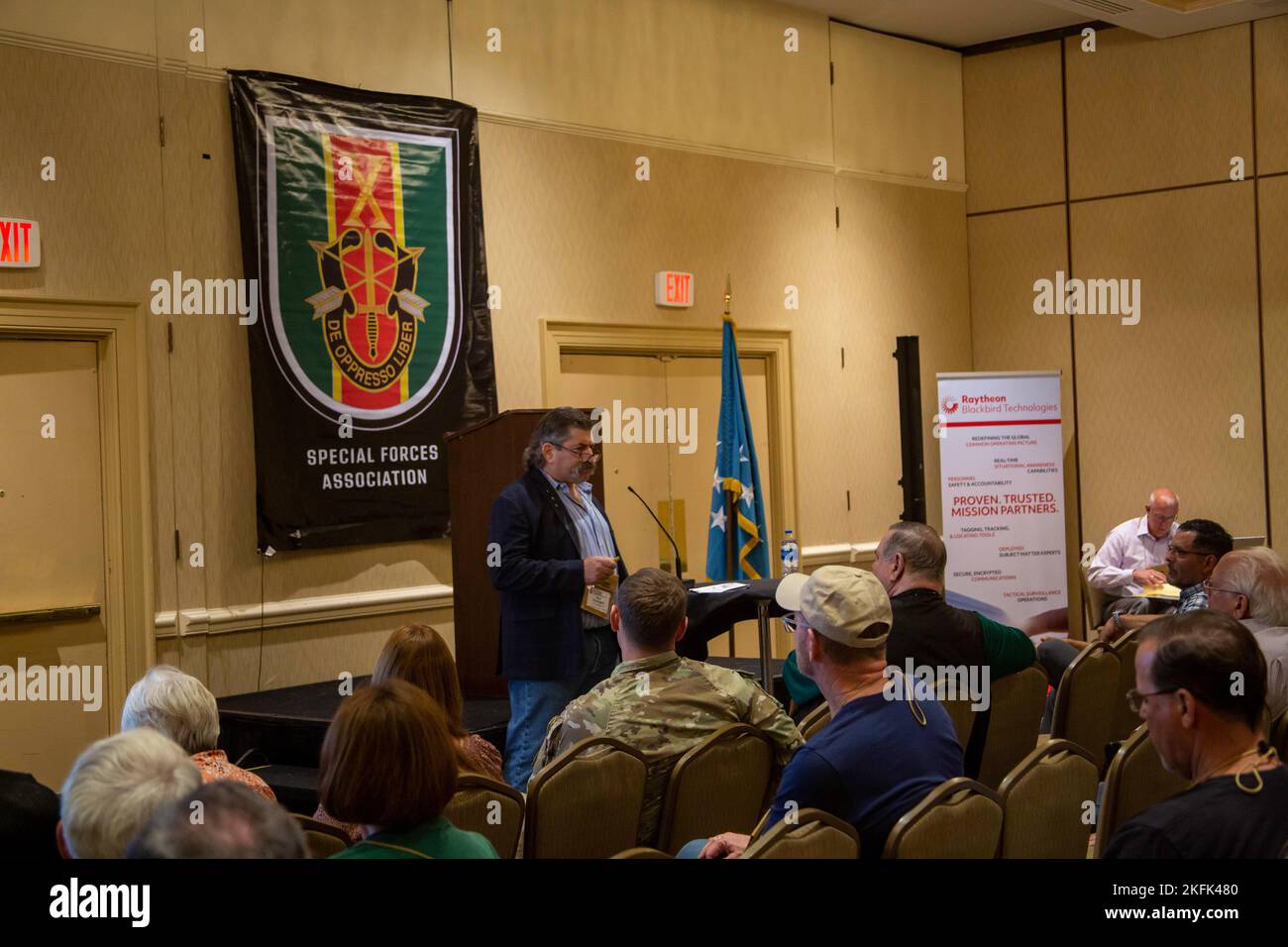 Retired Colonel Mark Rosengard shared stories from his time in ...