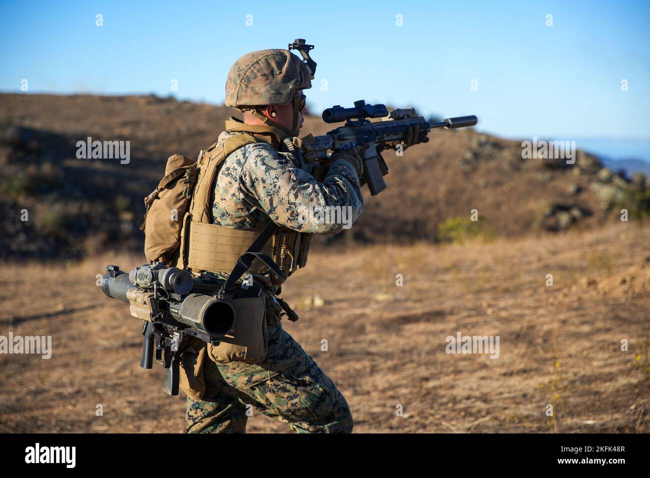 A U.S. Marine assigned to Alpha Company; 1st Battalion; 1st Marine ...