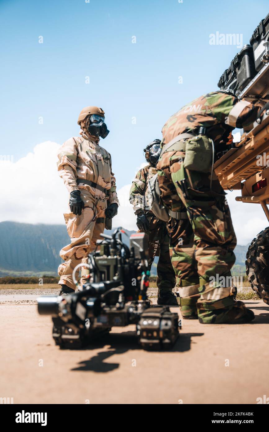 U.S. Marines with Chemical, Biological, Radiological, and Nuclear ...