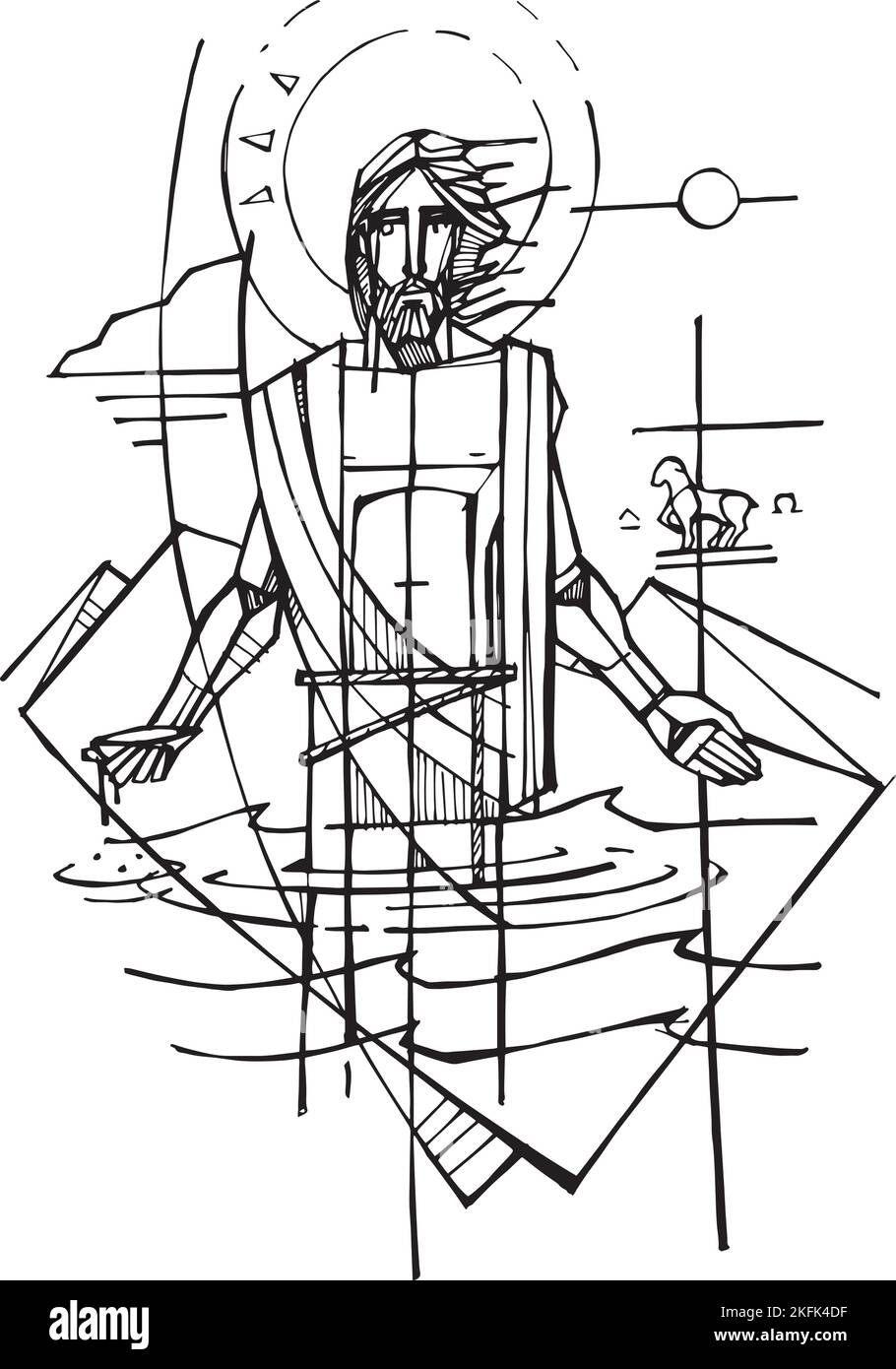 John the baptist Stock Vector Images - Alamy