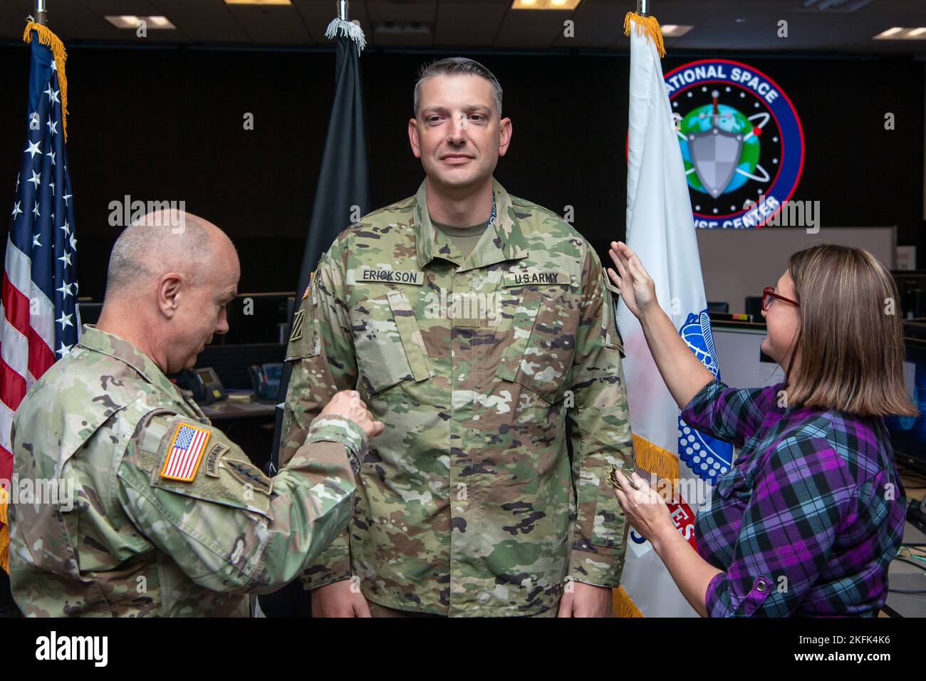 From left, U.S. Army Maj. Gen. Tom James, commander of the Joint Task ...