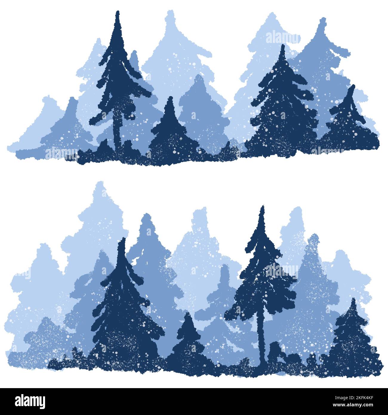 Pine tree alpine forest Cut Out Stock Images & Pictures - Alamy