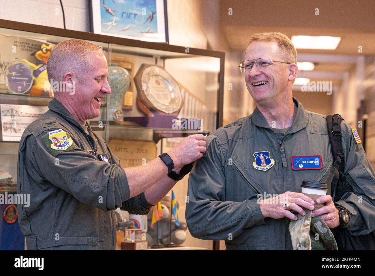 U.S. Air Force Col. Barrett Golden, commandant of the Advanced Airlift ...