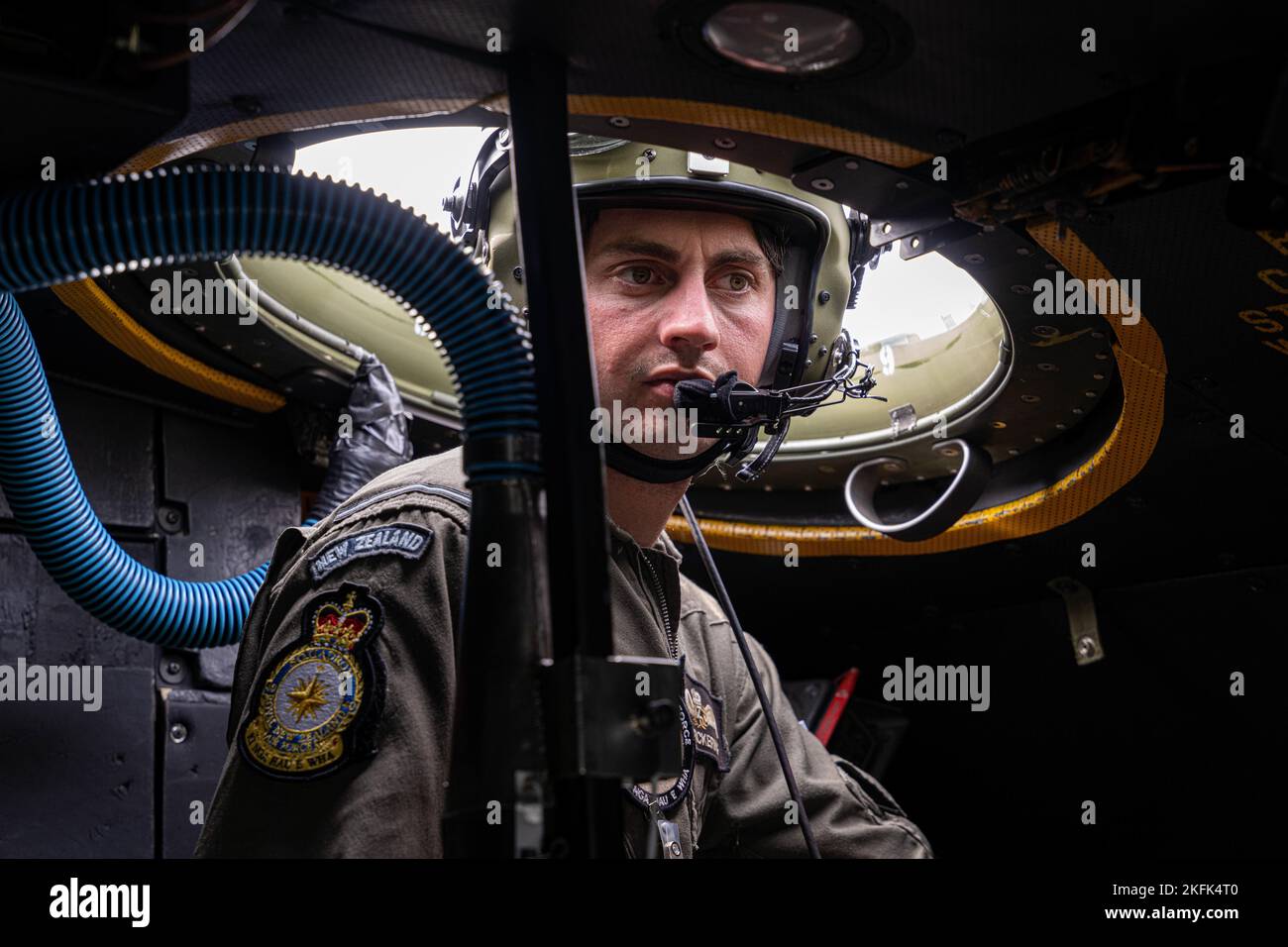 Members of the Royal New Zealand Air Force’s No. 40 Squadron, conduct a ...