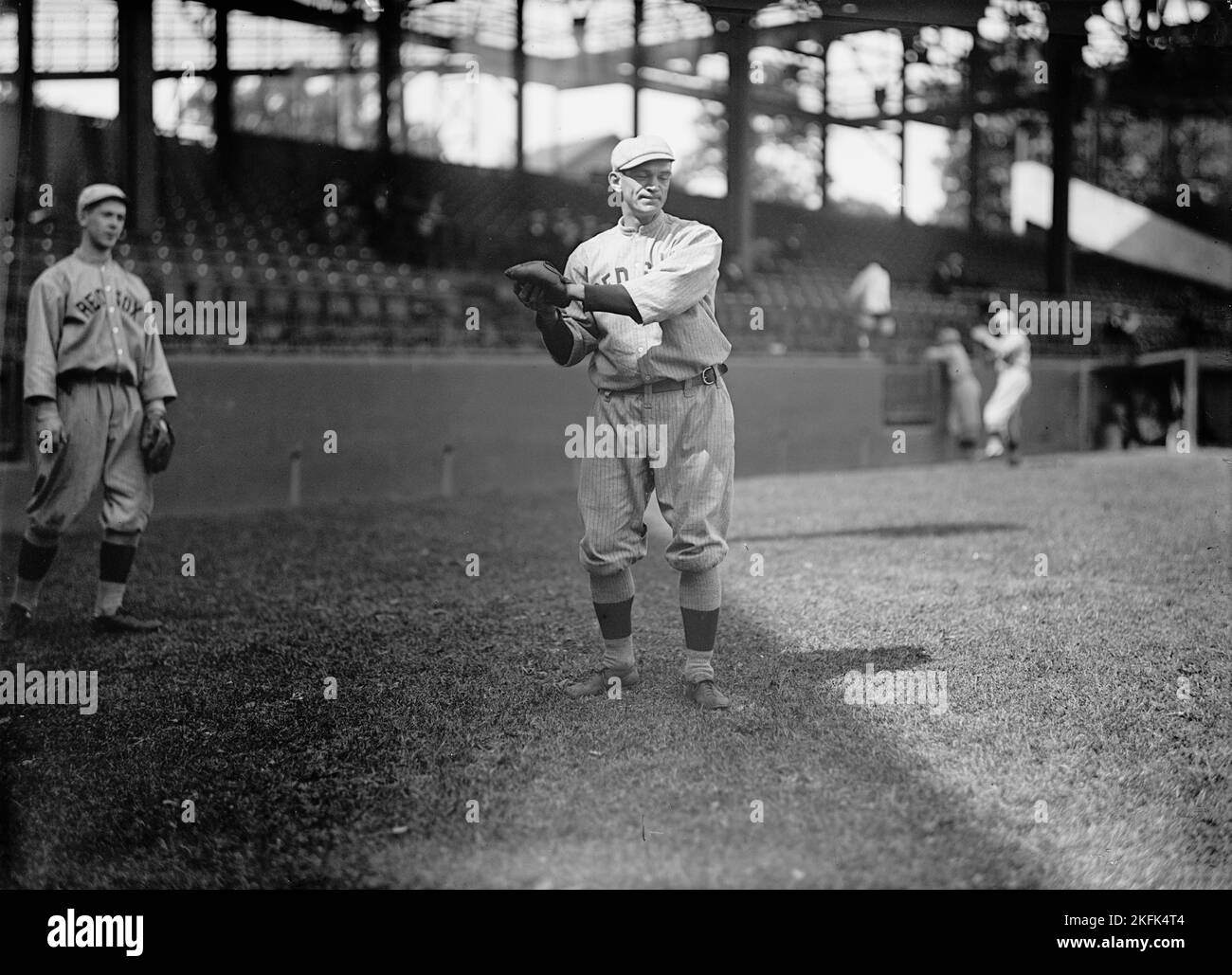 Hal Janvrin, Left; Neal Ball, Right; Boston Al (Baseball), 1913 Stock ...