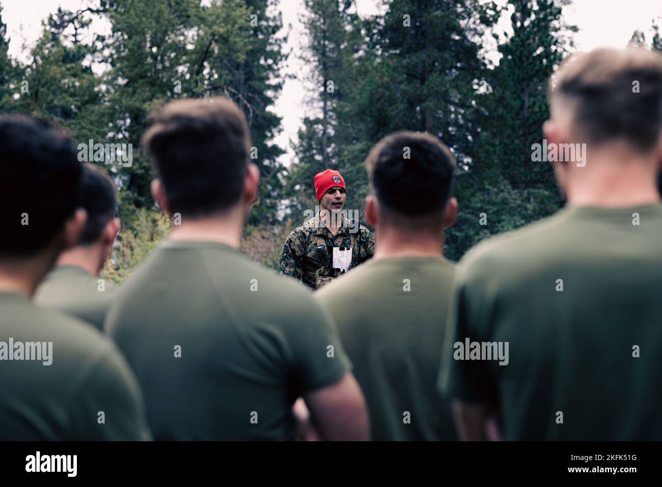 U.S. Marine Corps Sgt. David Ricketts II, a mountain warfare instructor ...