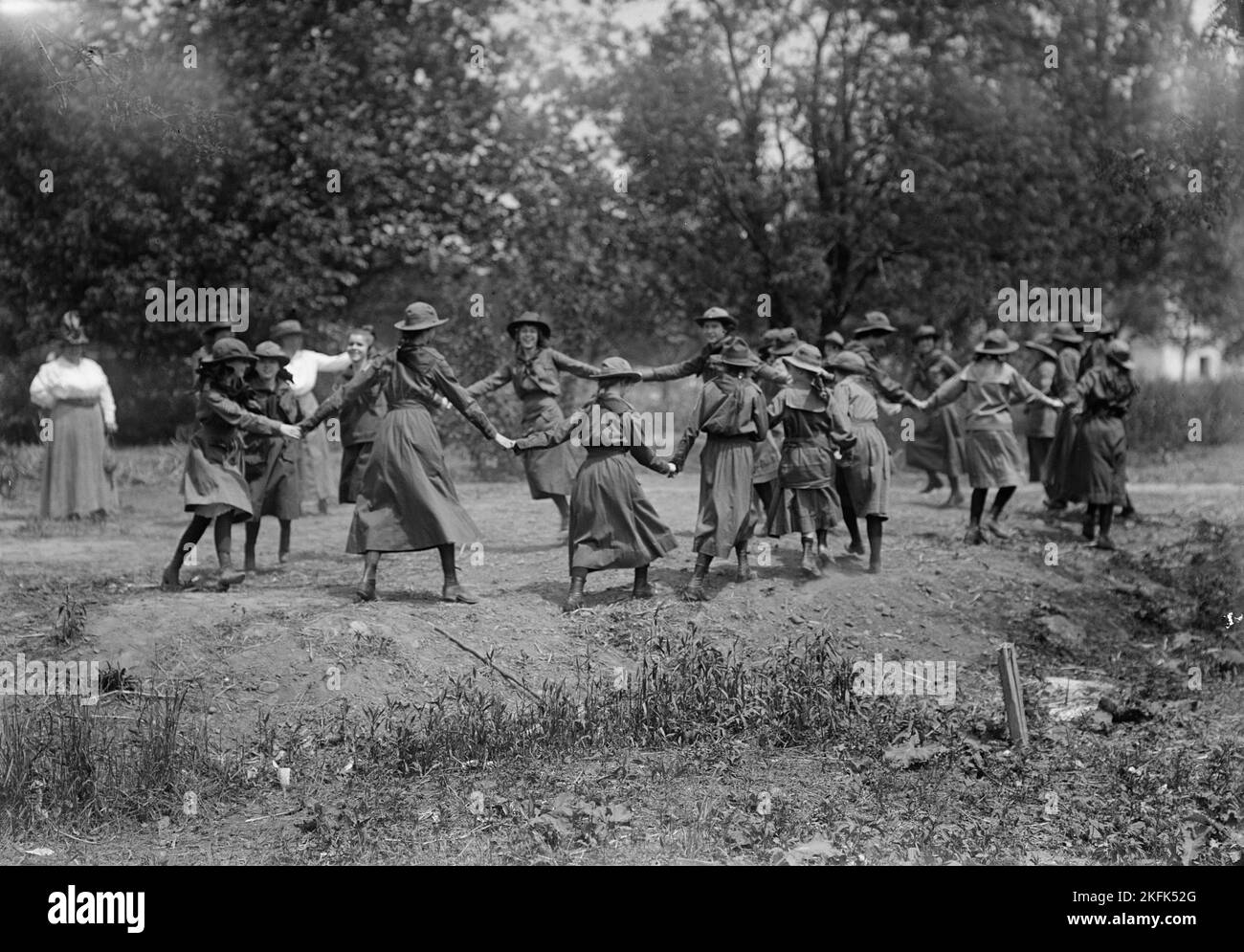 Girl Scouts - Activities And Play, 1917 Stock Photo - Alamy