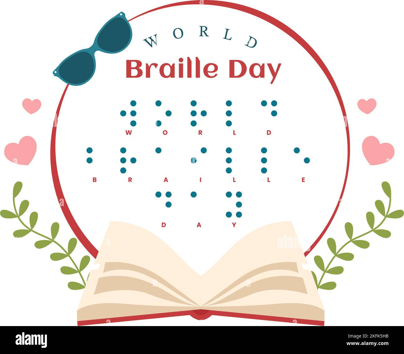 World Braille Day on 4th of January with Text by Alphabet for Means of ...