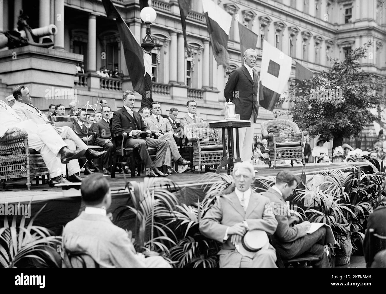 Flag Day - Flag Day Exercises, State, War, And Navy Building. Wilson ...