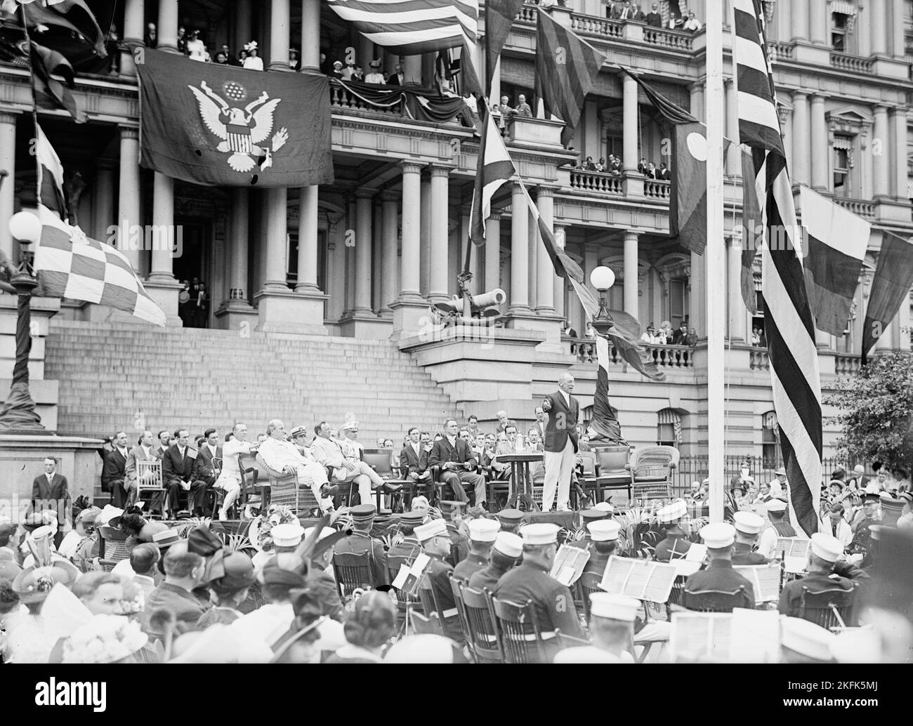 Flag Day - Flag Day Exercises, State, War And Navy Building. Wilson ...