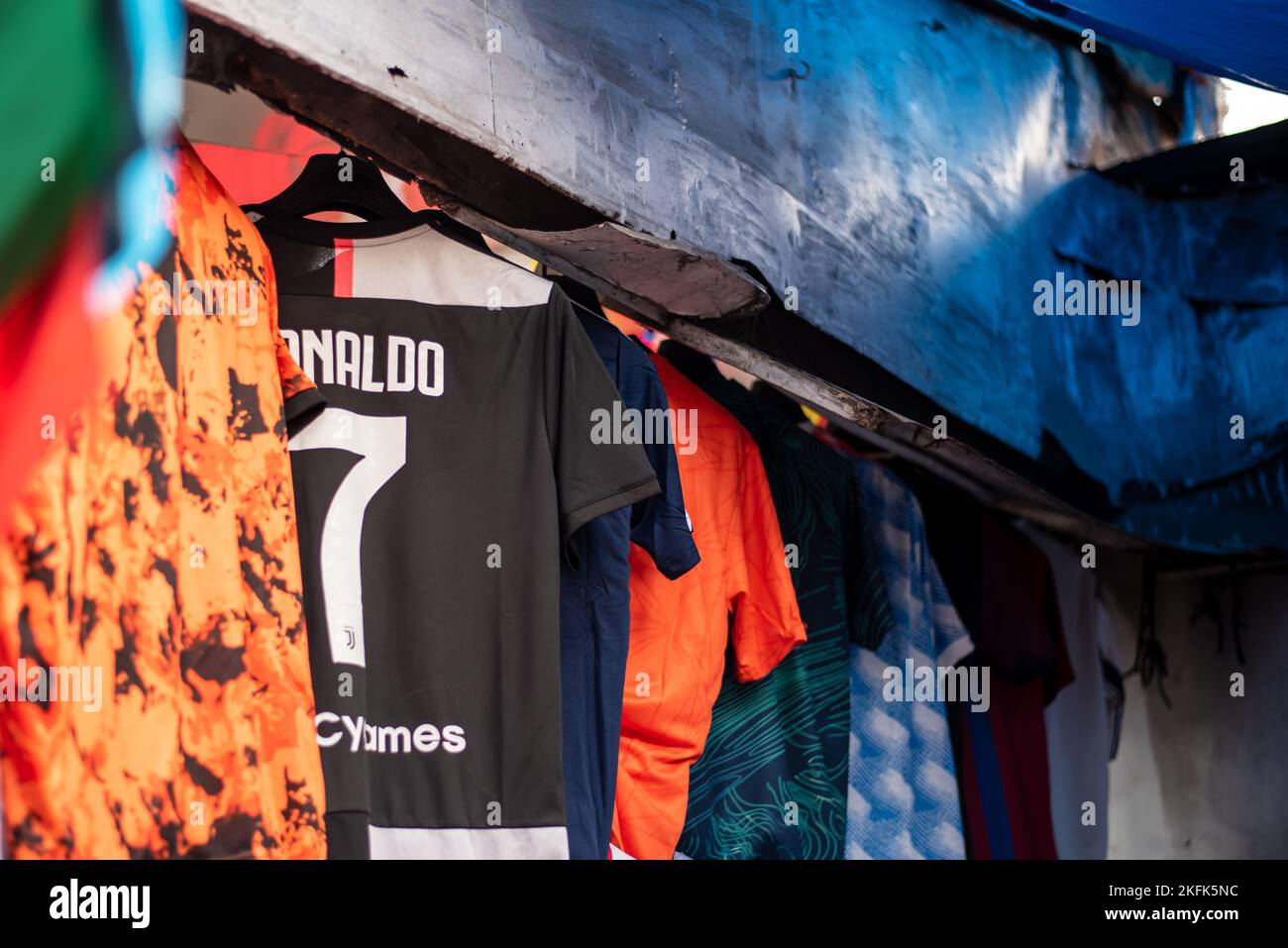 Calcutta, India - November 15, 2022. Soccer jersey of Cristiano Ronaldo ...
